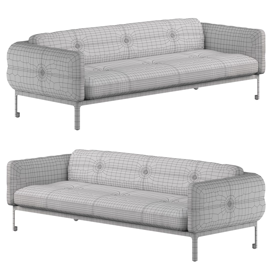 Modernista Sofa By Nipa Doshi & Jonathan Levien - 3D Model for Corona