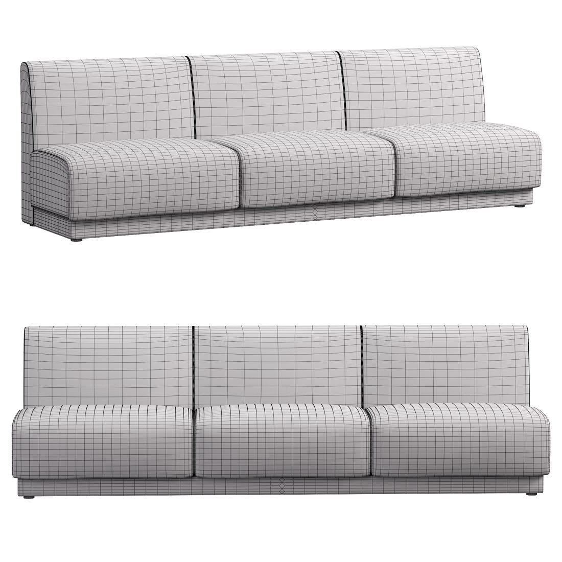 Solomon Sofa By Edward Van Vliet - 3D Model for Corona
