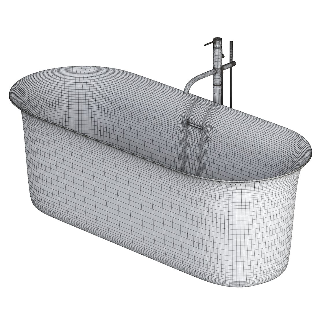 Triton Freestanding Stone Bath 3D Model for Corona | CGMood