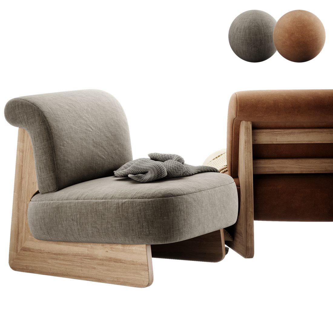 Pronto Lounge Chair - 3D Model for Corona