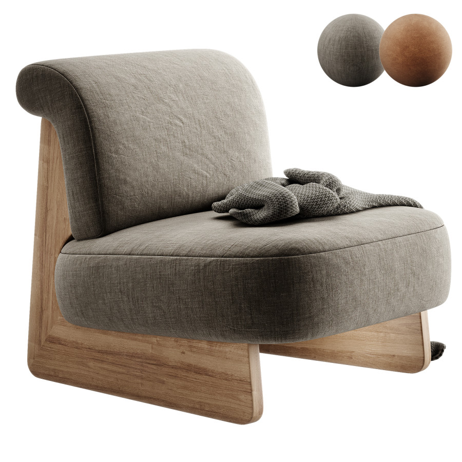 Pronto Lounge Chair - 3D Model for Corona