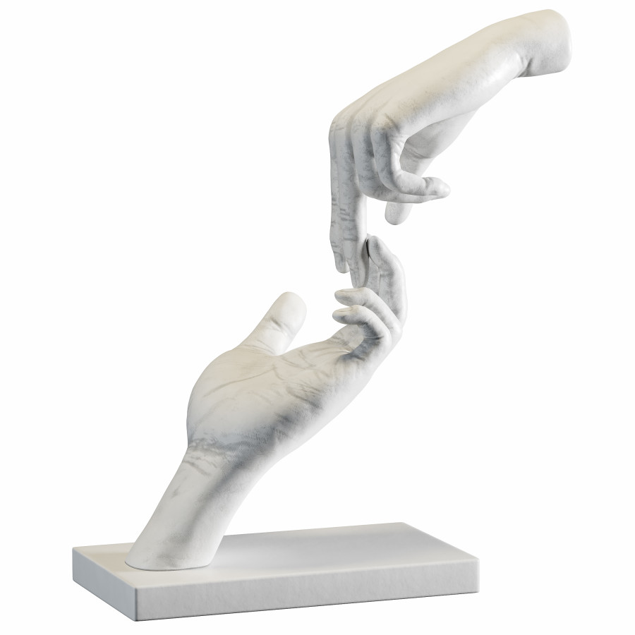 Hand Sculpture - 3D Model for Corona