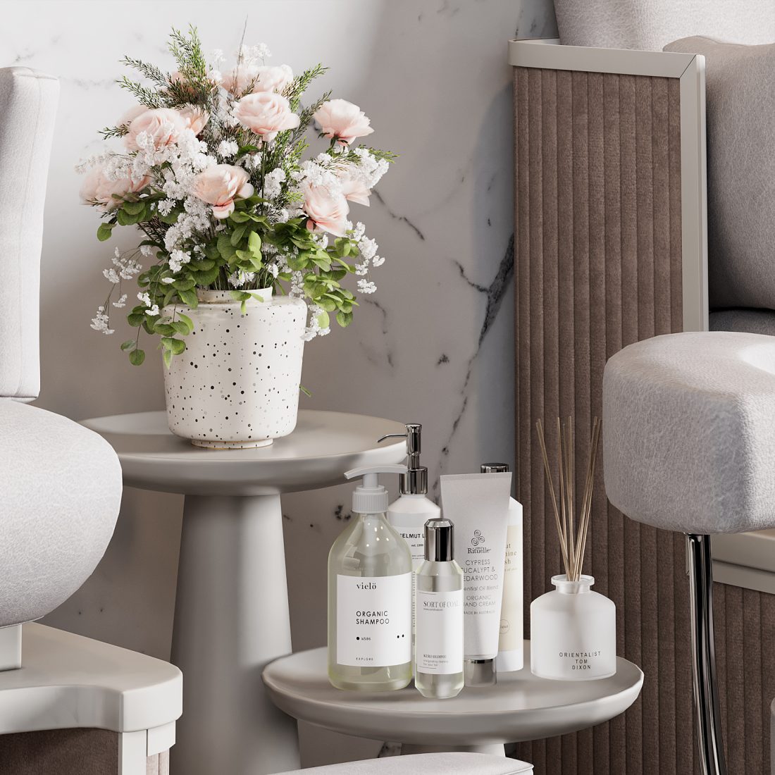 Pedicure Area In The Beauty Salon 05 3D Model for VRay, Corona | CGMood