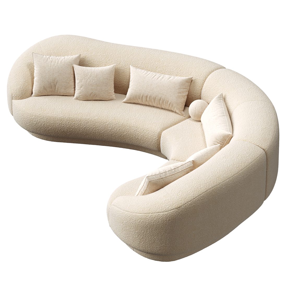 Vladmir Kagan Cloud Sectional Sofa - 3D Model for Corona