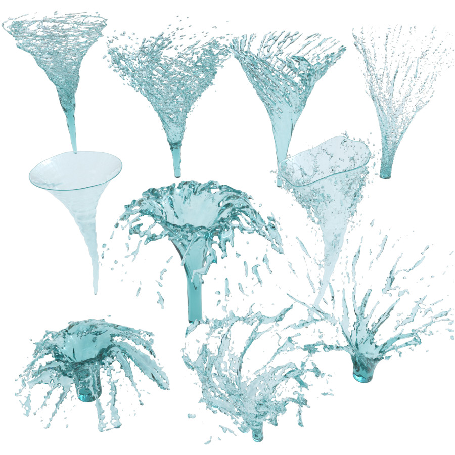 10 Water Splash Vol 8 3D Model for VRay, Corona | CGMood