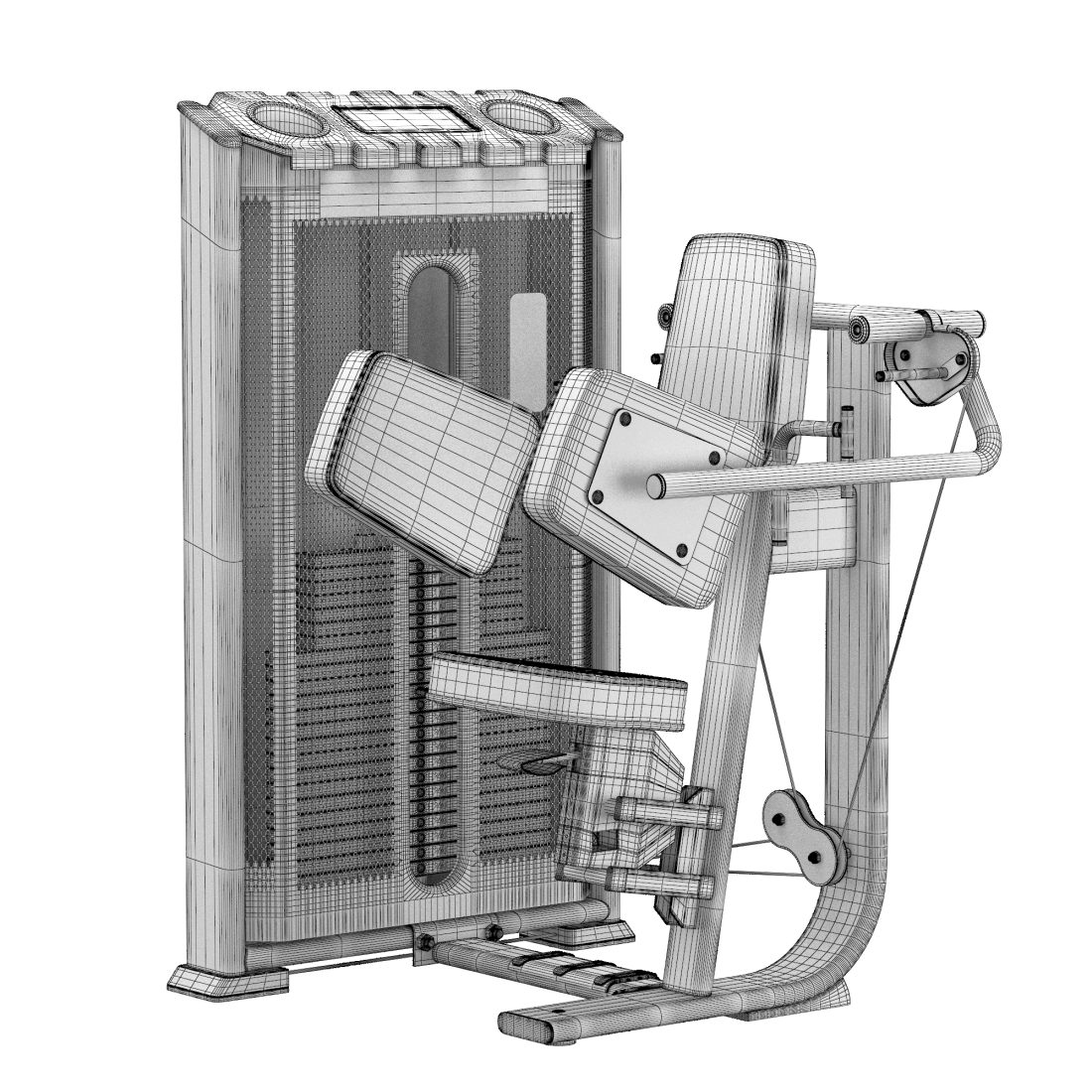 E7005a Lateral Raise Dhz Fitness Equipment - 3D Model for VRay, Corona
