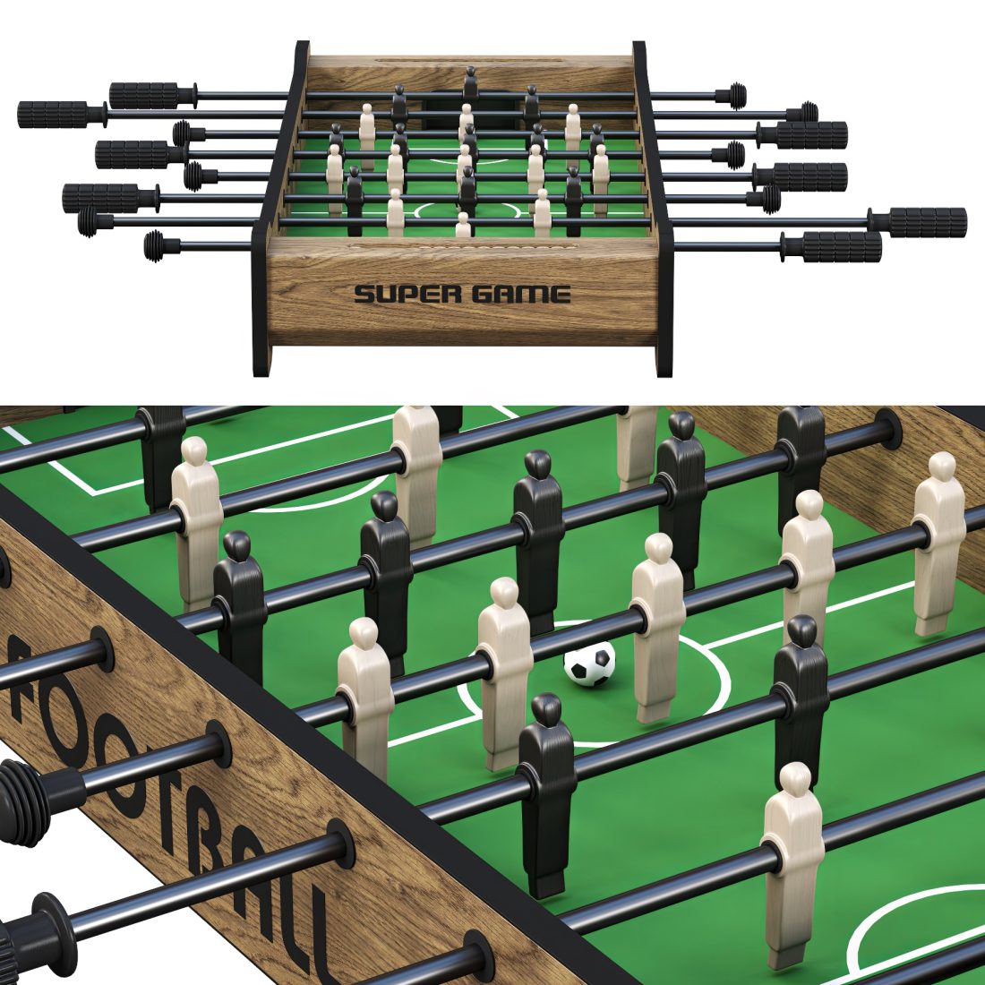 Table Football Super Game 3D Model for Corona | CGMood