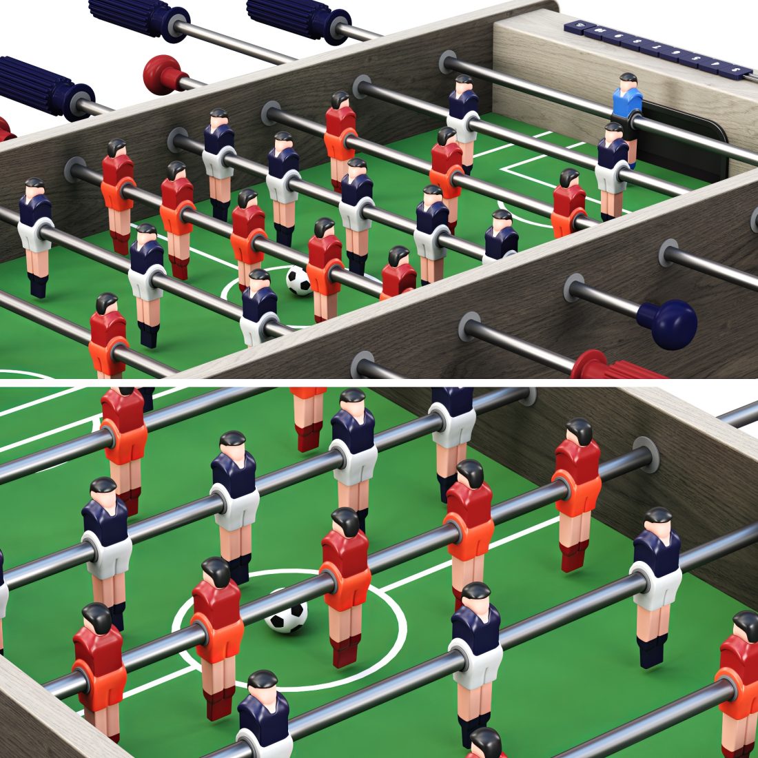 Table Football Game Tge 3D Model for Corona | CGMood