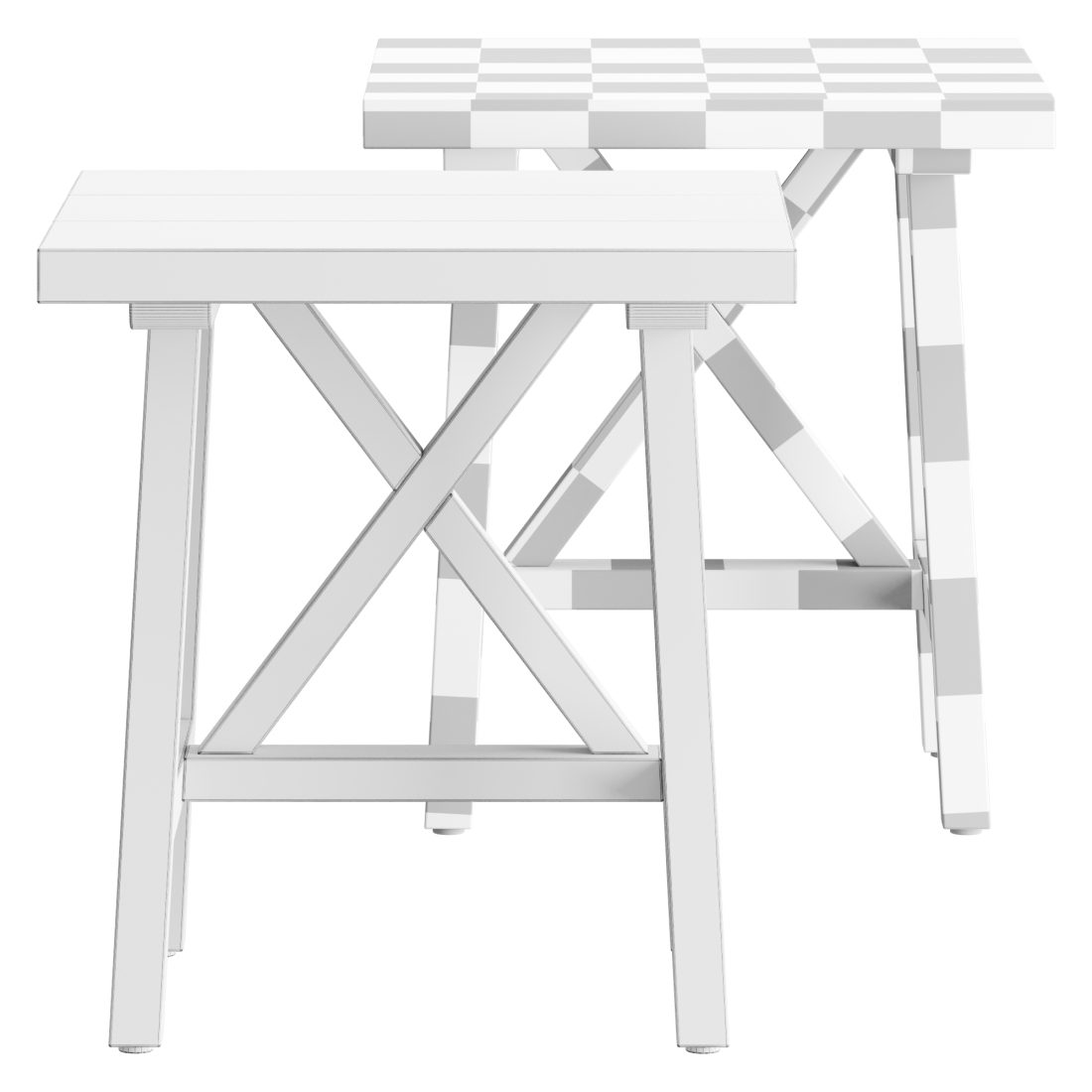 Trellis End Table - 3D Model for Corona