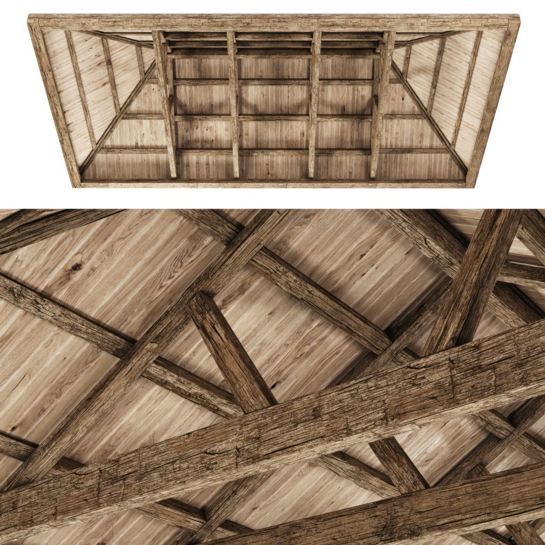 Wooden Ceiling V10 3D Model for Corona | CGMood