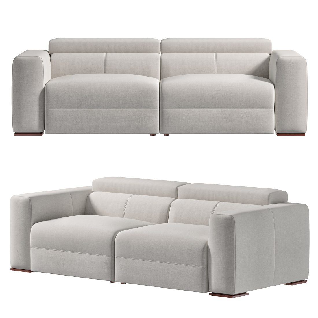 Balance Sofa By Nattuzi - 3D Model for Corona