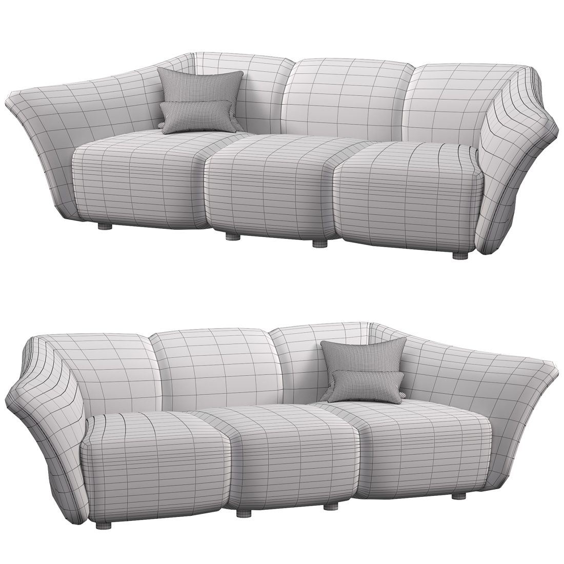 Timeless Corner Sofa By Natuzzi 3D Model for Corona | CGMood
