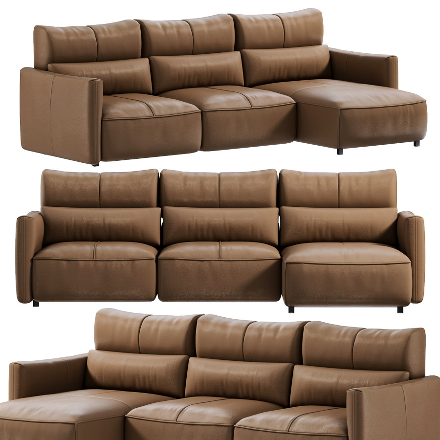 Galaxy Sofa By Natuzzi - 3D Model for Corona