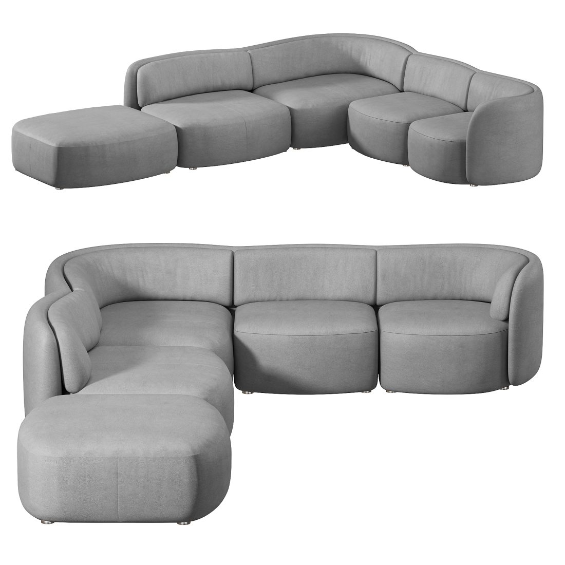 Deep Sofa By Natuzzi - 3D Model for Corona