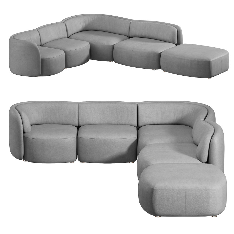 Deep Sofa By Natuzzi - 3D Model for Corona
