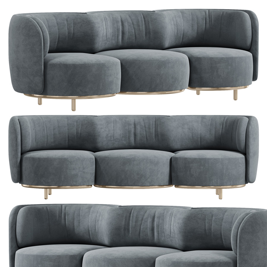 Wave Sofa By Natuzzi - 3D Model for Corona