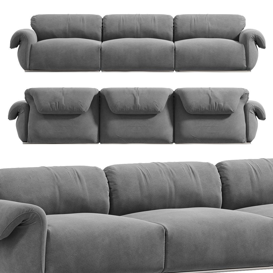 Icon Sofa By Natuzzi 3D Model for Corona | CGMood
