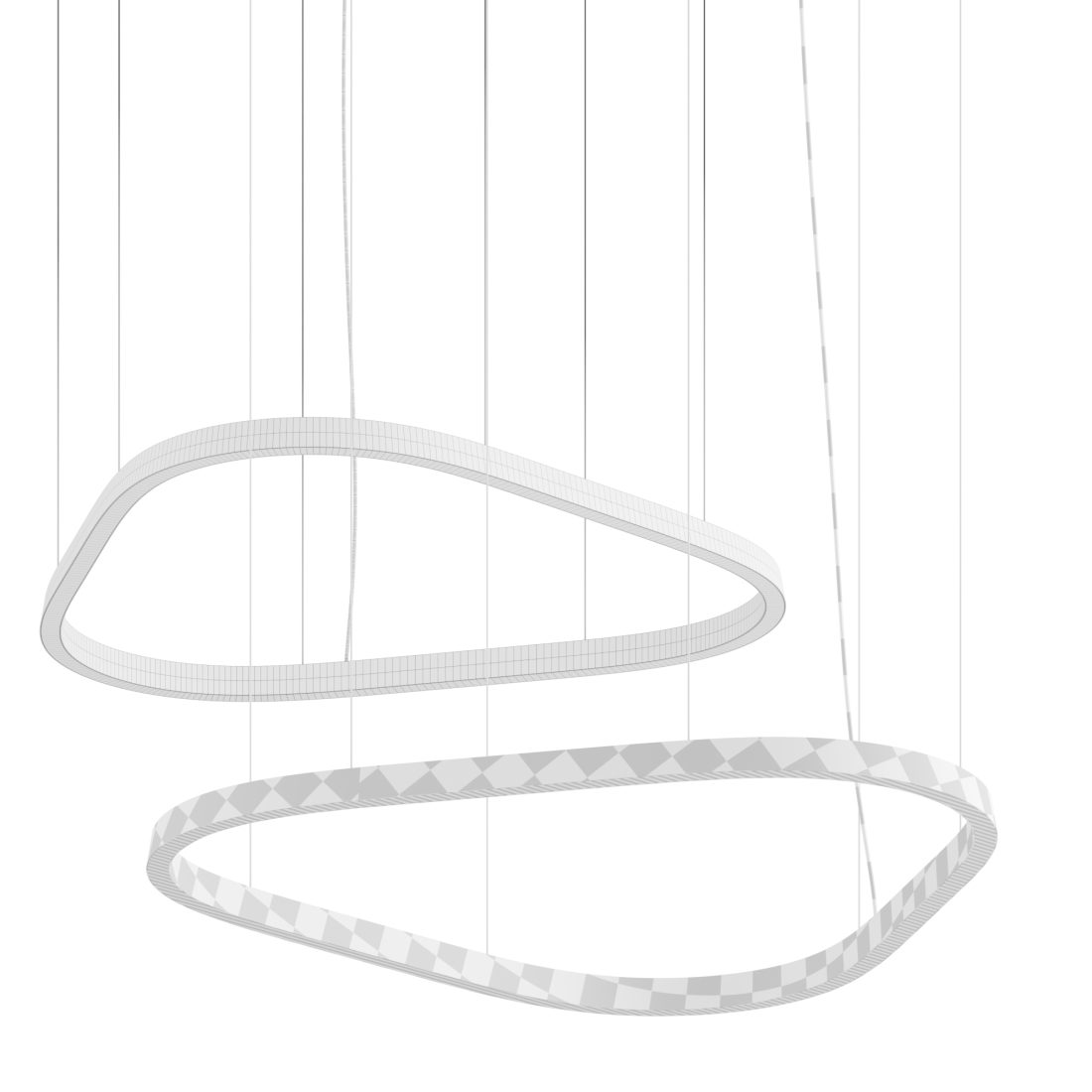 Ledsc4 Geometric Triangle | Hanging Lamp - 3D Model for Corona