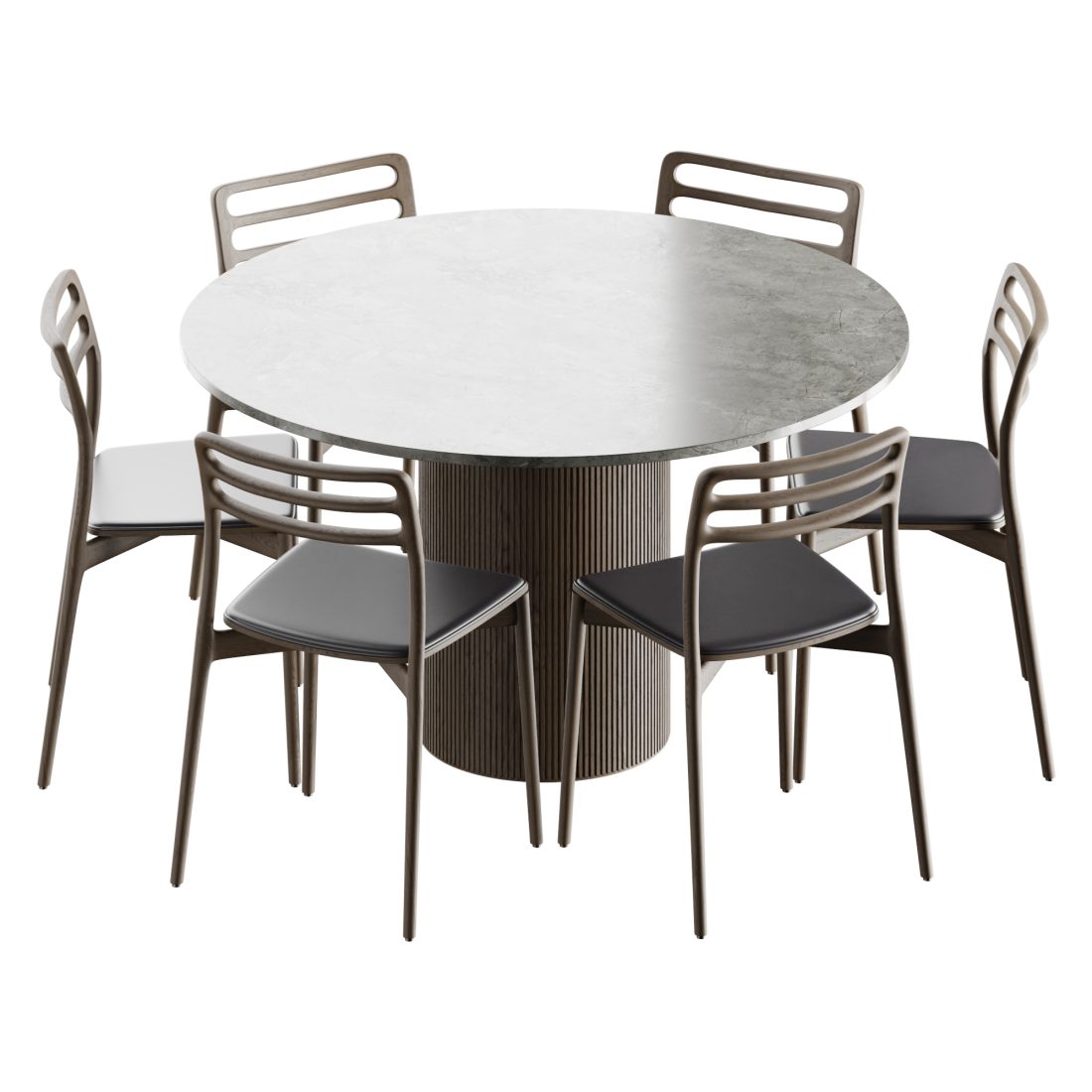Asplund | Table + Chair - 3D Model for Corona