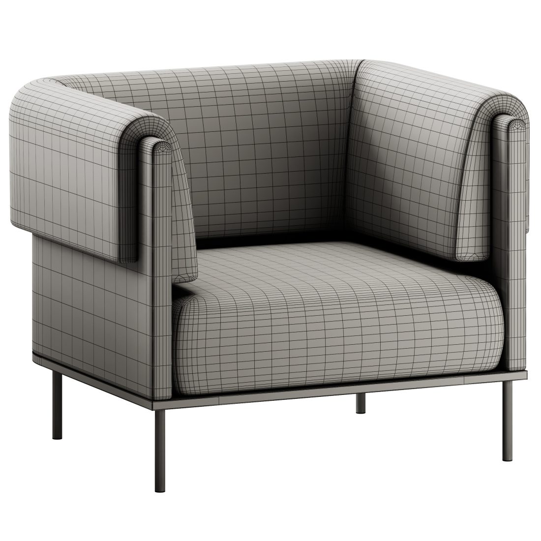 Adrenalina Ombra Armchair - 3D Model for Corona