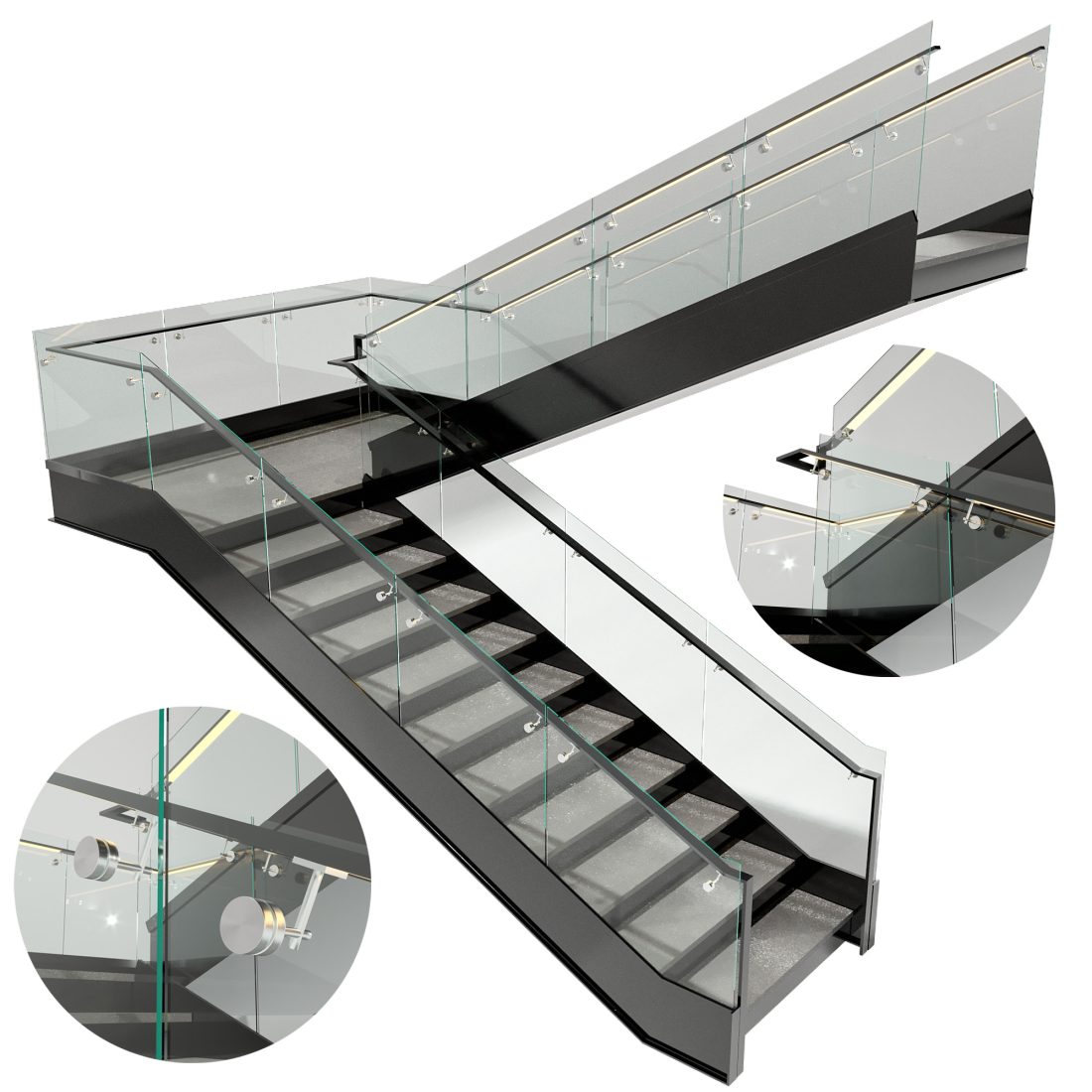 Stair No43 3D Model for VRay, Corona | CGMood