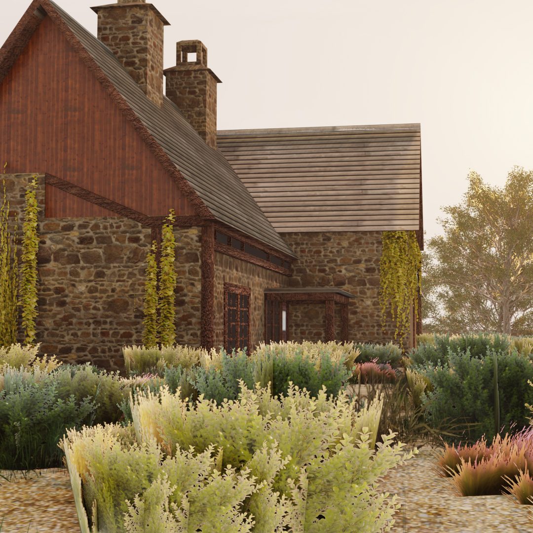 Detailed Country House 3d Scene - 3D Model for VRay, Corona