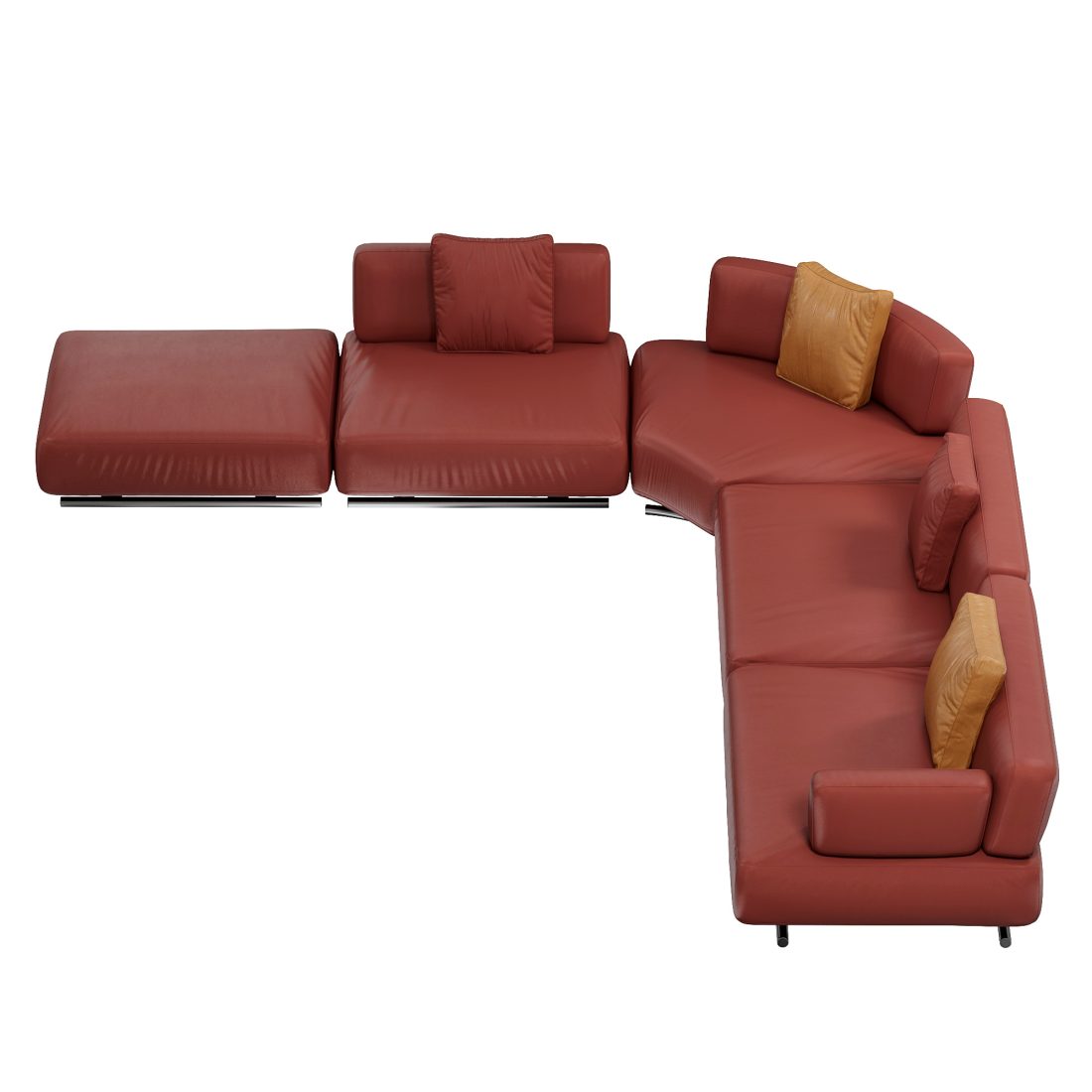 Cava Two Seaters Sofa By Mauro Lipparini - 3D Model for Corona