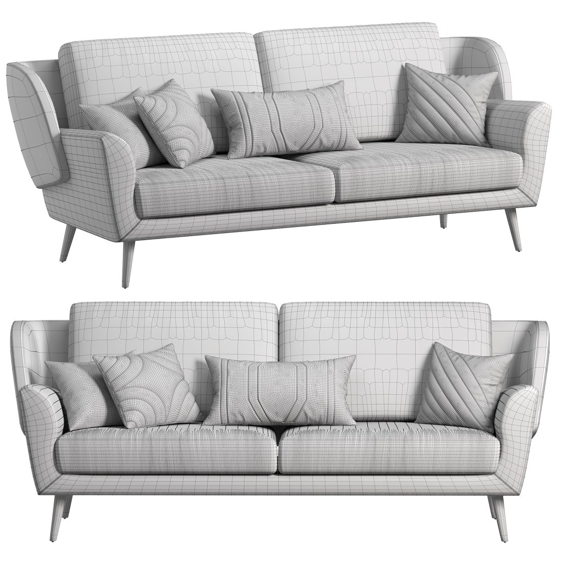 Leuca Sofa By Natuzzi Italia - 3D Model for Corona