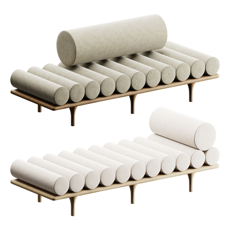 Five To Nine Daybed - 3D Model for Corona