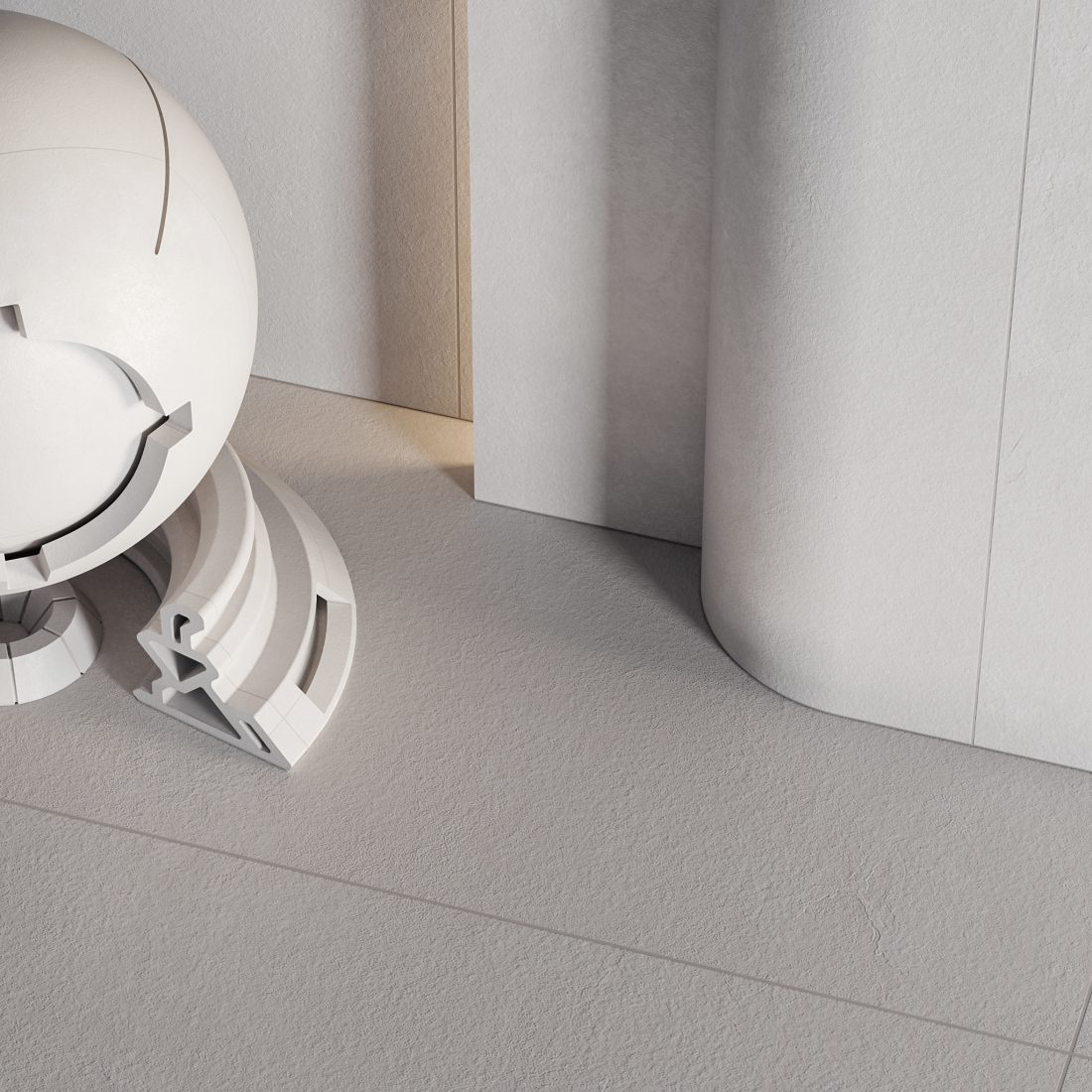 White Rough Ceramic Tile | 4K | PBR Texture / PBR Material | CGMood