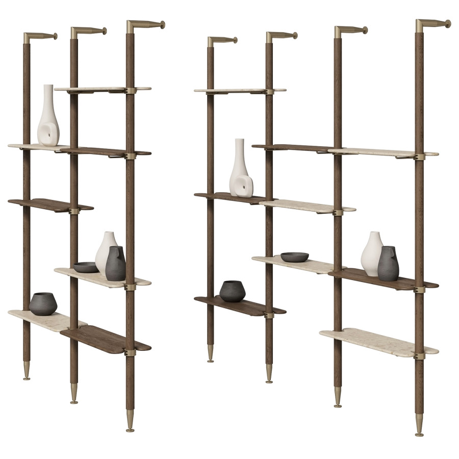 Baxter Lloyd Bookcase Wall Mount - 3D Model for VRay, Corona