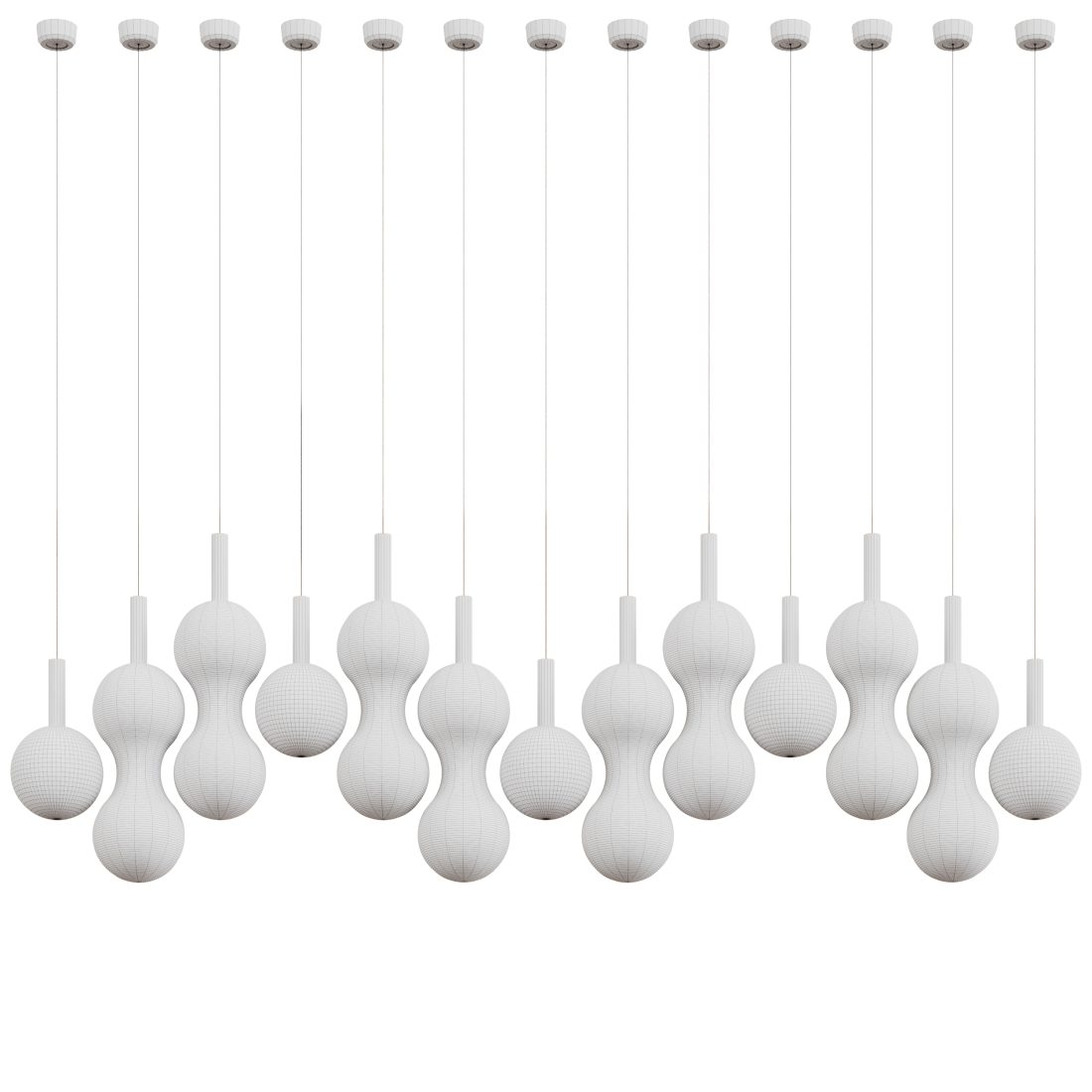 Zafferano Sfera & Sfer'otto Pendant Lamp Vol. 1. - 3D Model for Corona