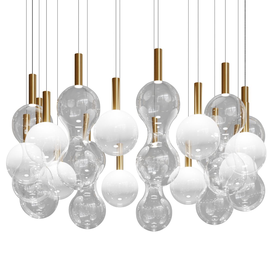 Zafferano Sfera & Sfer'Otto Pendant Lamp Vol. 2. - 3D Model for Corona