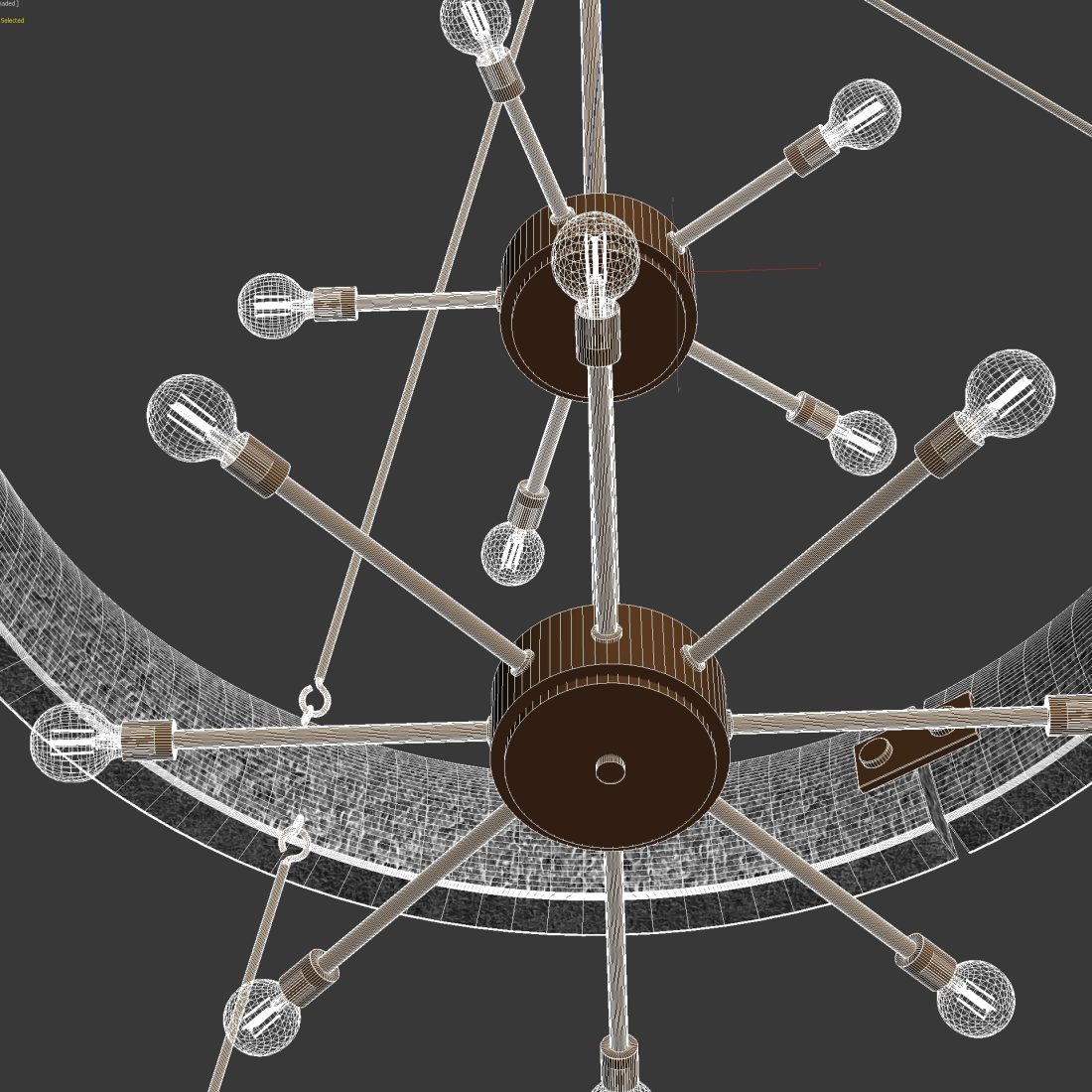 Progress Lighting Lusail Chandelier - 3D Model for VRay