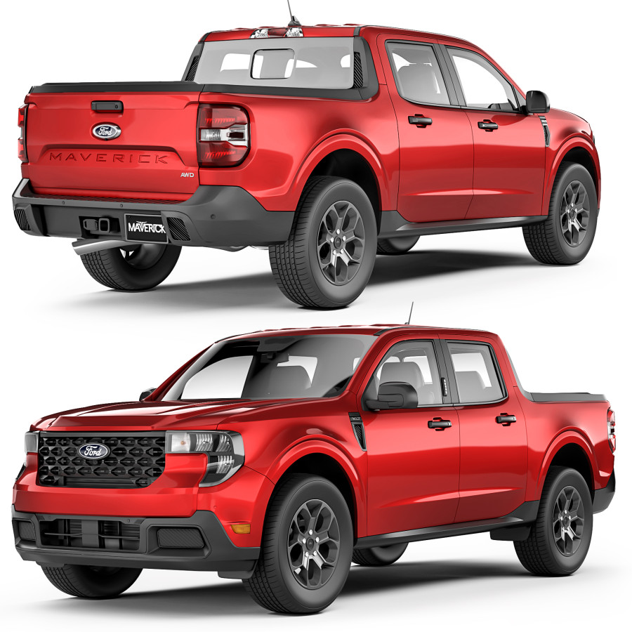 Ford Maverick Xlt 2025 3D Model for VRay | CGMood