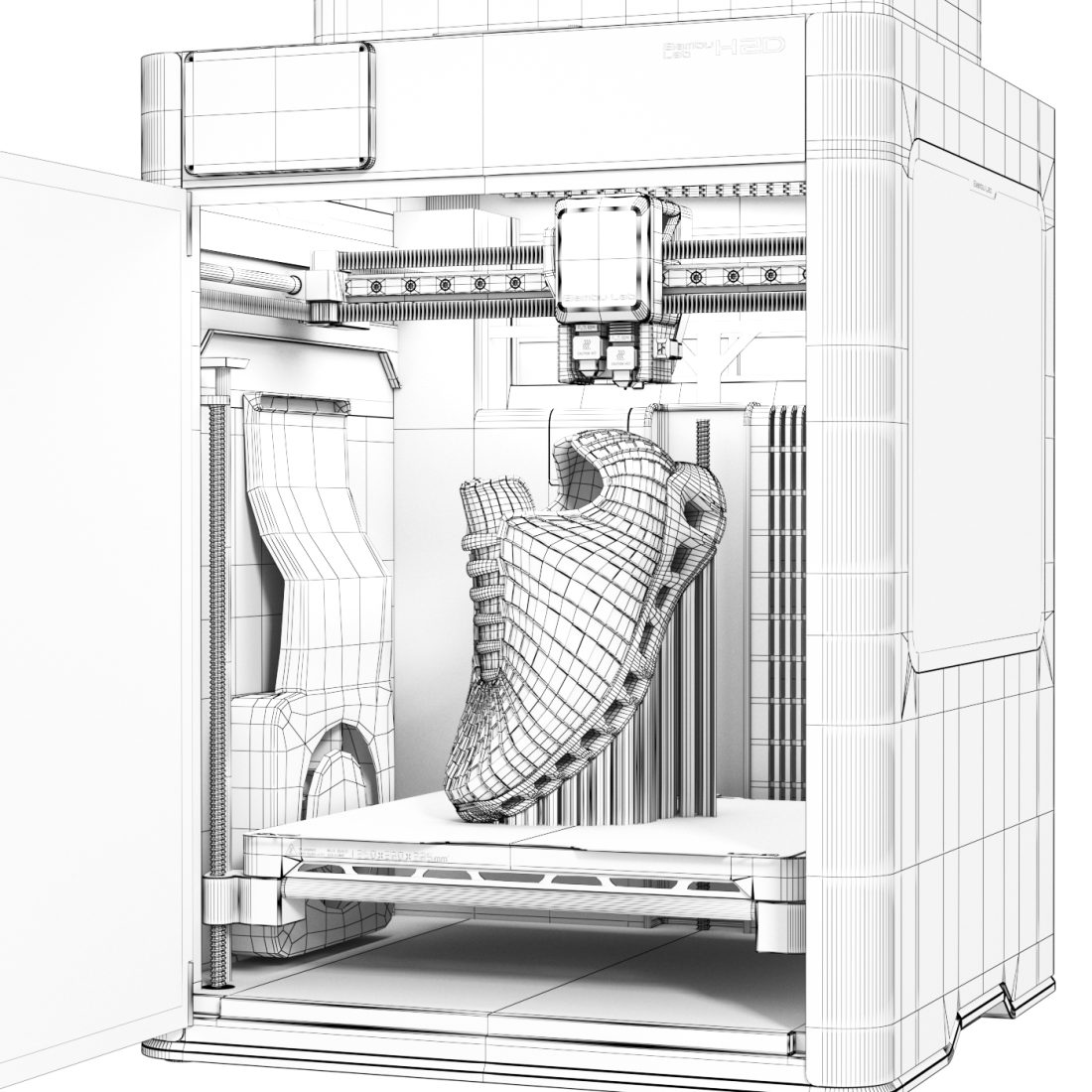 3d Printer Bambu Lab H2d 3D Model for VRay, Corona | CGMood