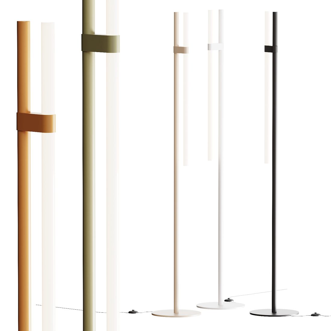 Paralela Axolight Floor Lamp - 3D Model for VRay, Corona