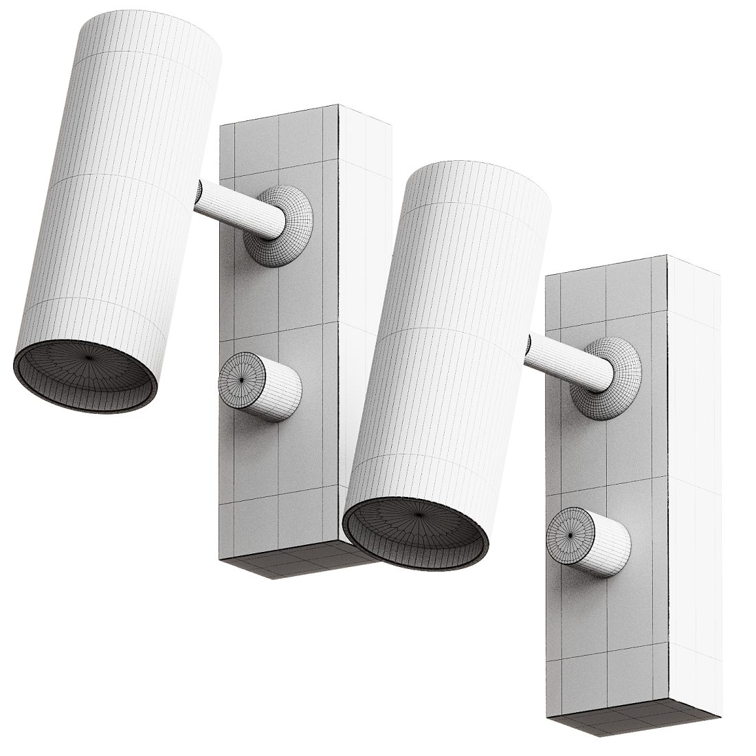 Cato 07 Flat Belid Pro Wall Lamp - 3D Model for VRay, Corona