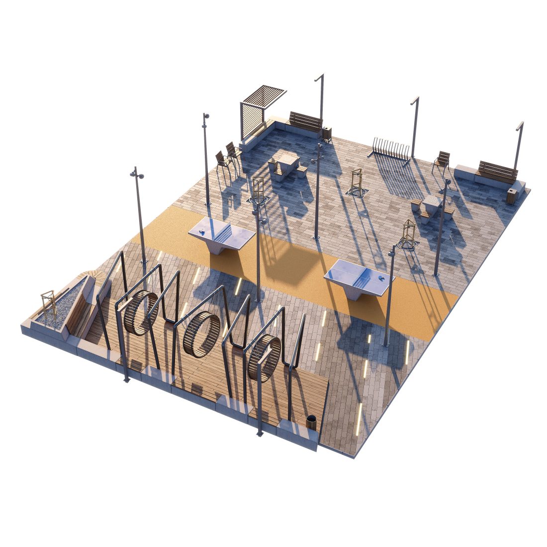 Recreation Area For Adults 3D Model for Corona | CGMood