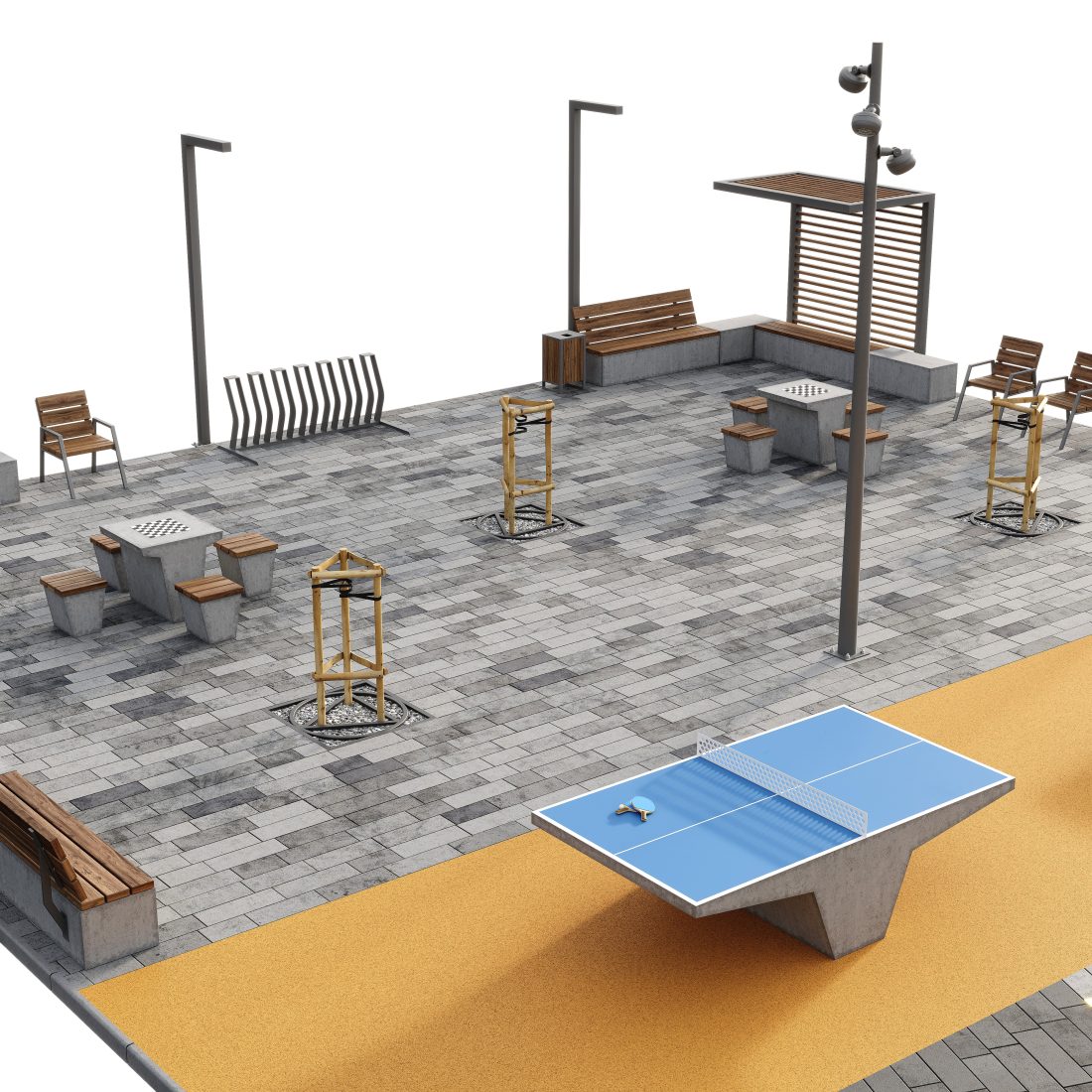 Recreation Area For Adults 3D Model for Corona | CGMood