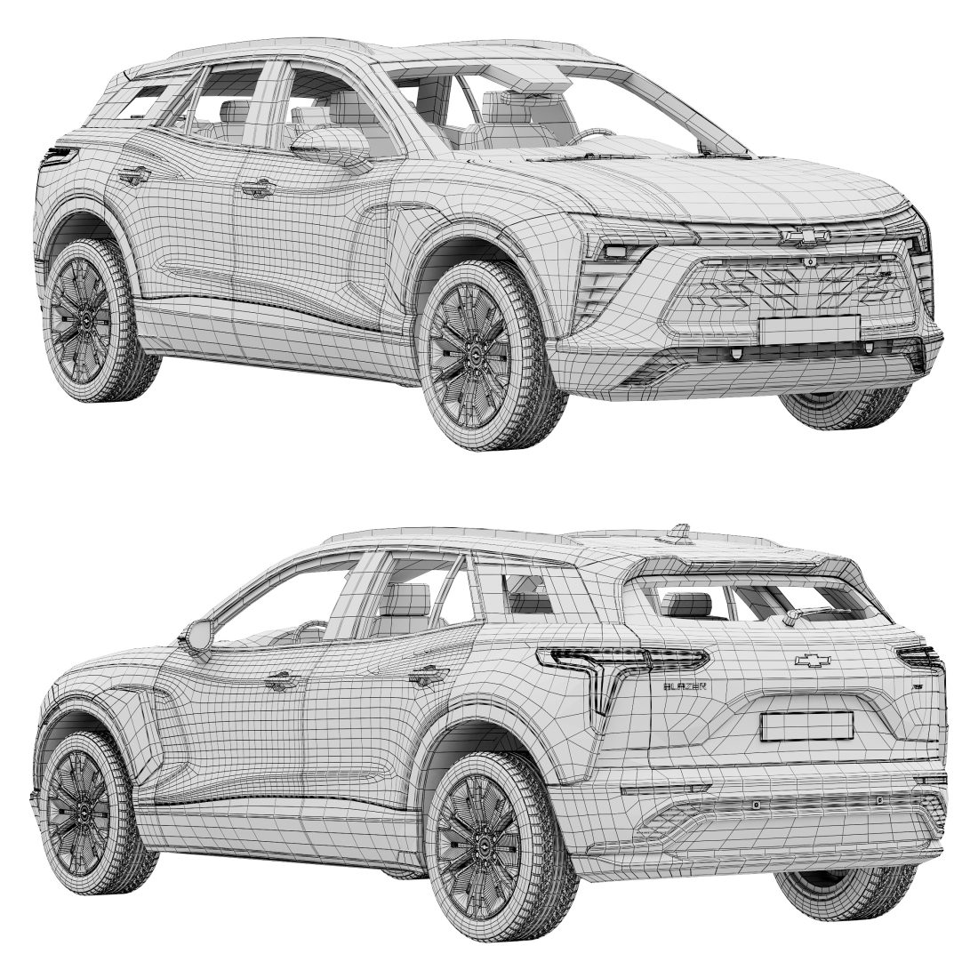 Chevrolet Blazer EV RS 2024 3D Model for VRay | CGMood