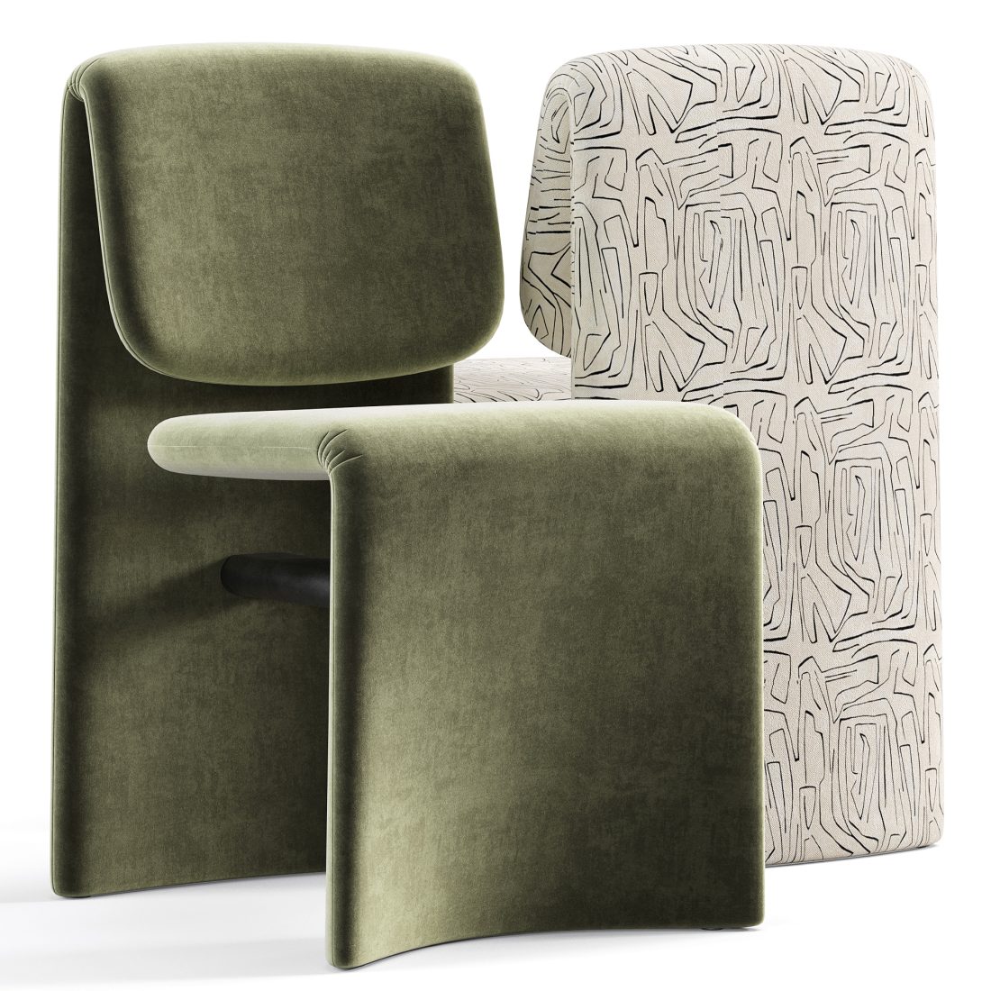 Avant Garde Chair And Blue Moon 3D Model for VRay, Corona | CGMood