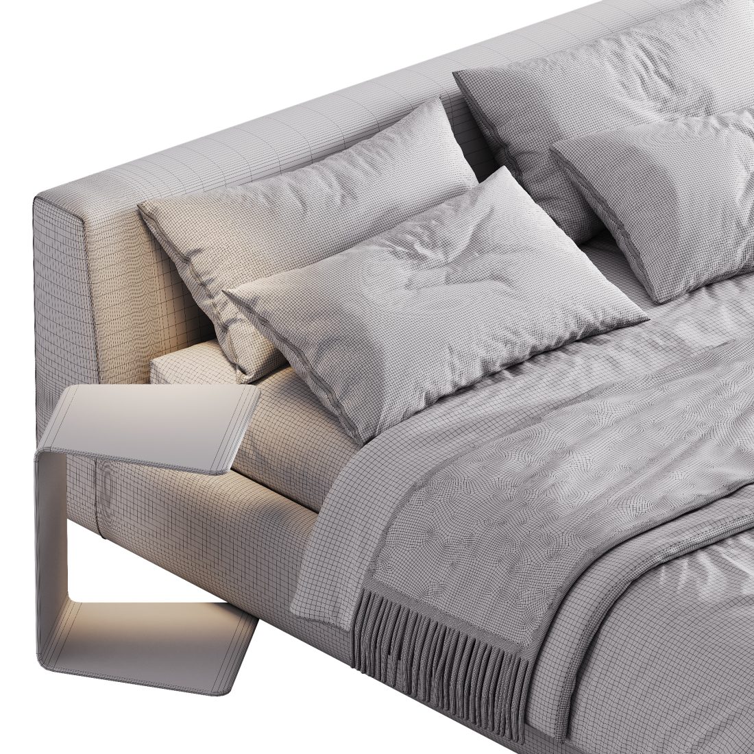 Meridiani Louis Bed - 3D Model for Corona