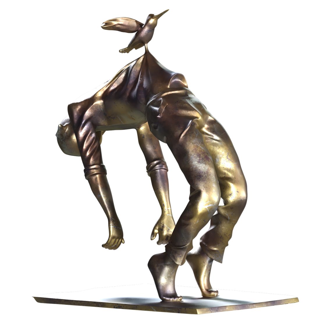 Ascension Man Spirit As Bird Lifting Body 758 3D Model for FStorm, VRay ...