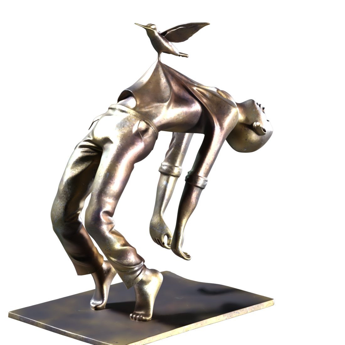 Ascension Man Spirit As Bird Lifting Body 758 3D Model for FStorm, VRay ...