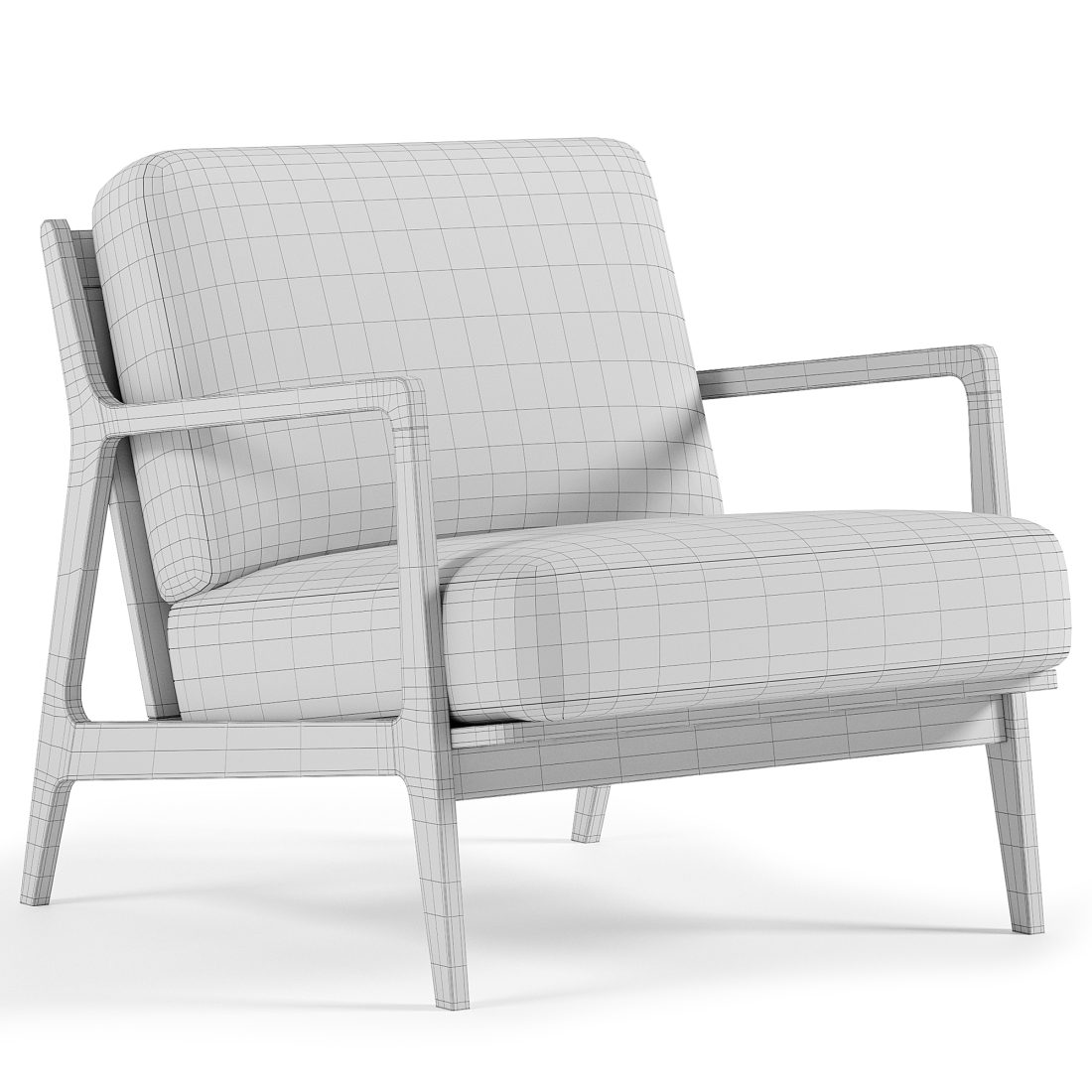 Carmelo Upholstered Armchair 3D Model for Corona | CGMood