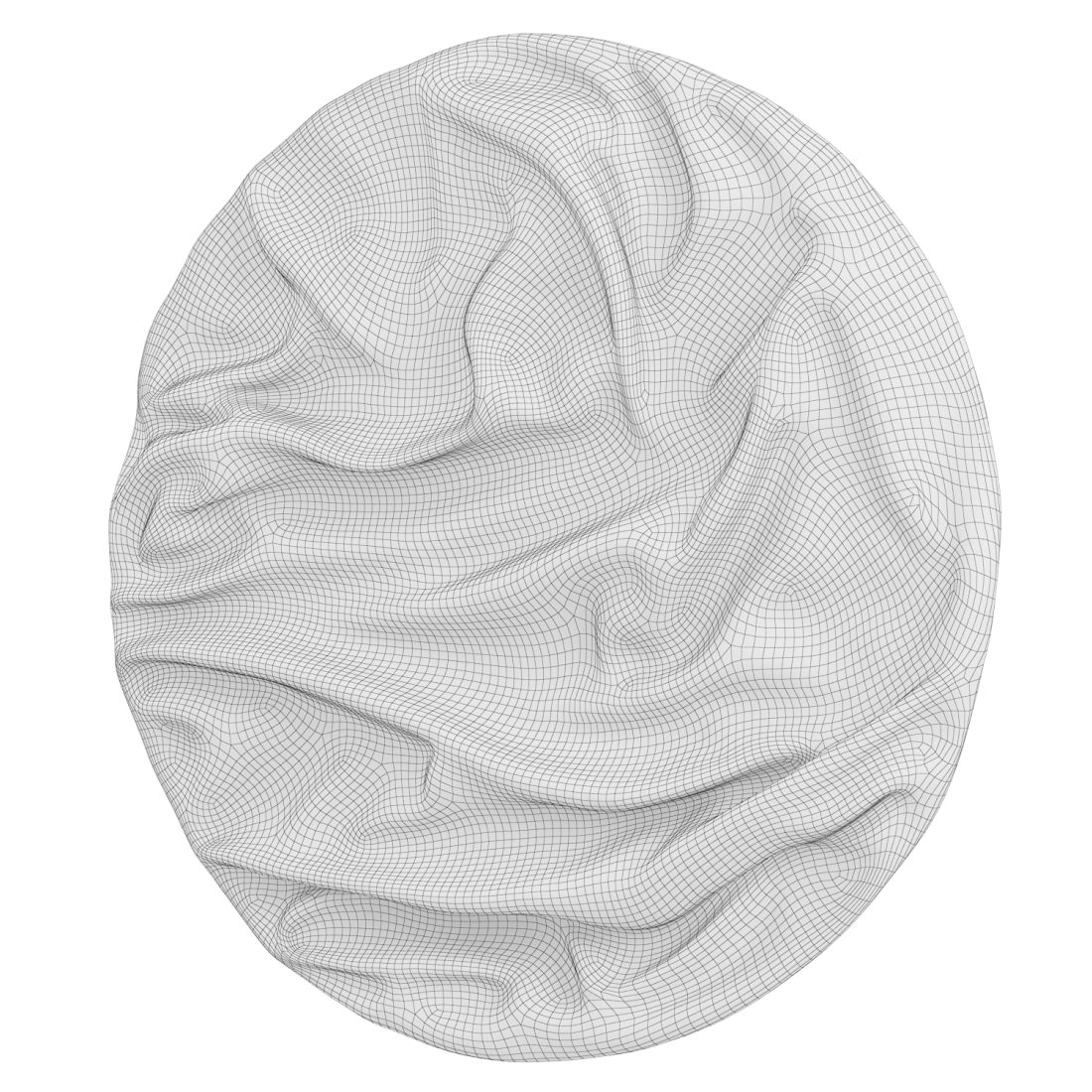 Decorative Plaster Round Panel Gold Paint - 3D Model for VRay