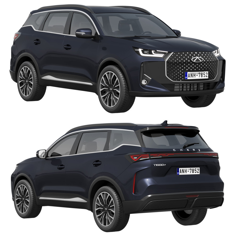 Chery Tiggo 7 Hybrid 2025 3D Model for Corona | CGMood
