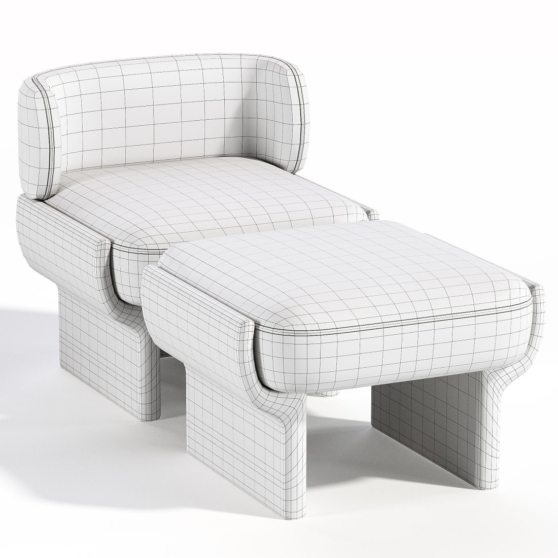 Lucky Armchair - 3D Model for Corona