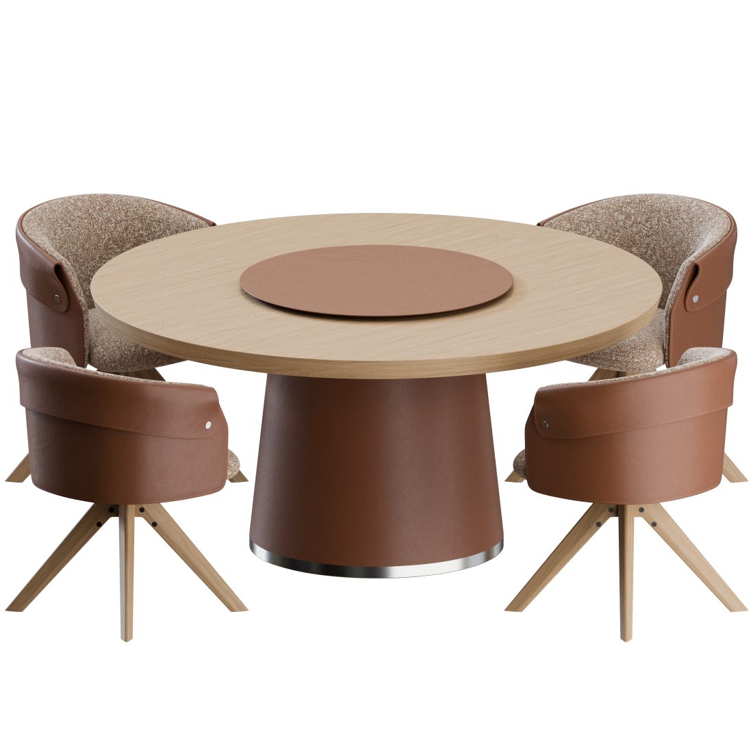 Ozzy Chair Enn Table By Flexform 3D Model for Corona | CGMood